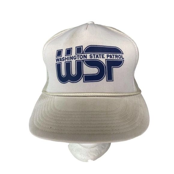 Hanes | Accessories | Vintagewashington Statepatrol Hatwsp White Snap ...